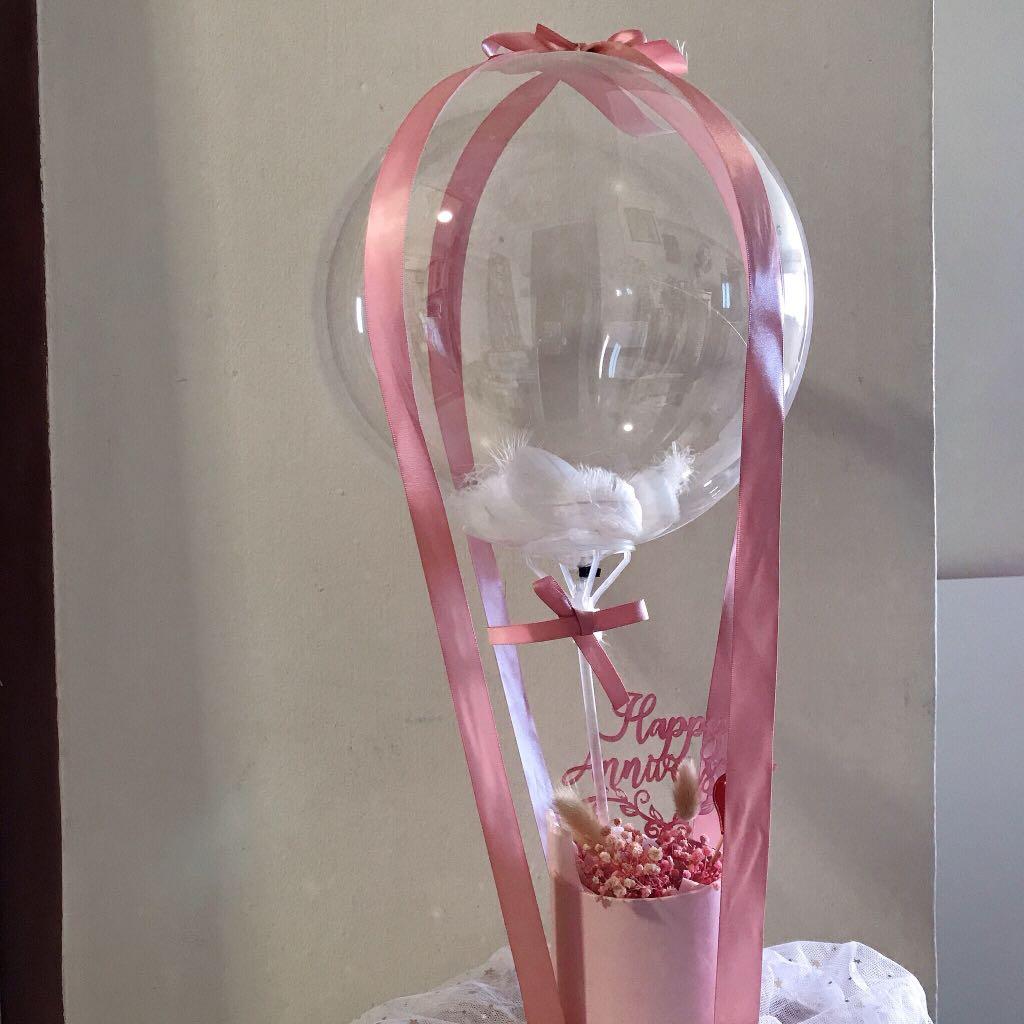 Customised bobo balloons flower bouquet/ happy birthday flowers bouquet ...