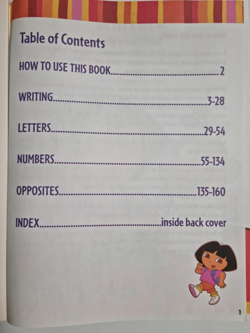 Dora the Explorer Preschool Workbook, Hobbies & Toys, Books & Magazines ...