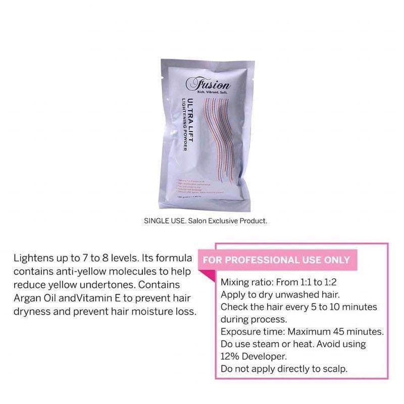 Fusion Ultra Lift Bleaching Powder, Beauty & Personal Care, Hair on ...