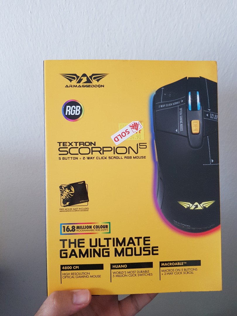 Gaming Mouse Armageddon Textron Scorpion 5, Computers & Tech, Parts ...