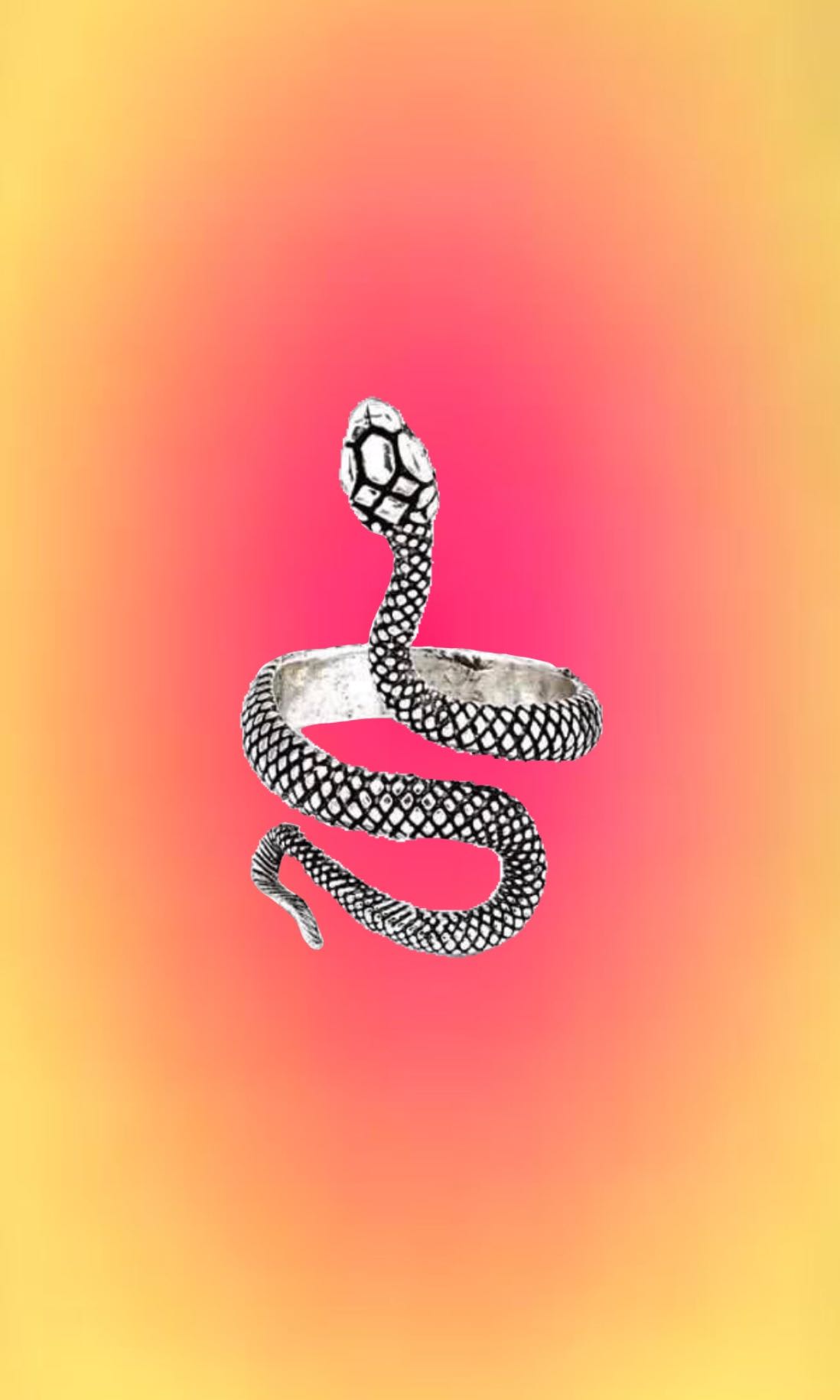 goth snake ring, Women's Fashion, Jewelry & Organisers, Rings on Carousell