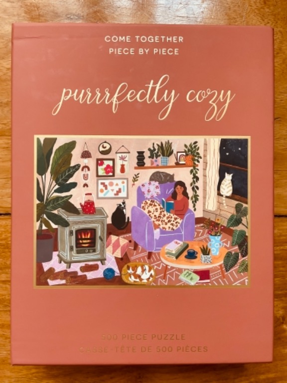 Hobbry Purrfectly Cozy Jigsaw Puzzle 500 Pieces, Hobbies & Toys, Toys & Games on Carousell