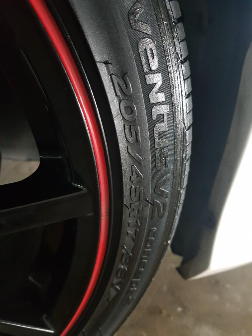 Honda type r design sport rim and tyre 17 inchs, Auto Accessories on ...