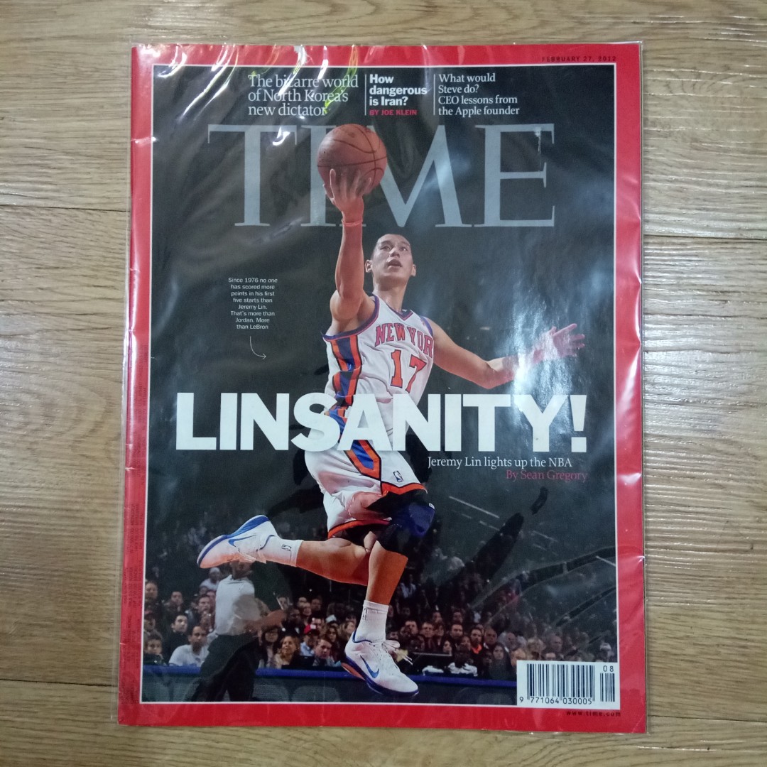 Jeremy Lin ( Linsanity ) - Time Magazine Feb 2012, Hobbies & Toys ...