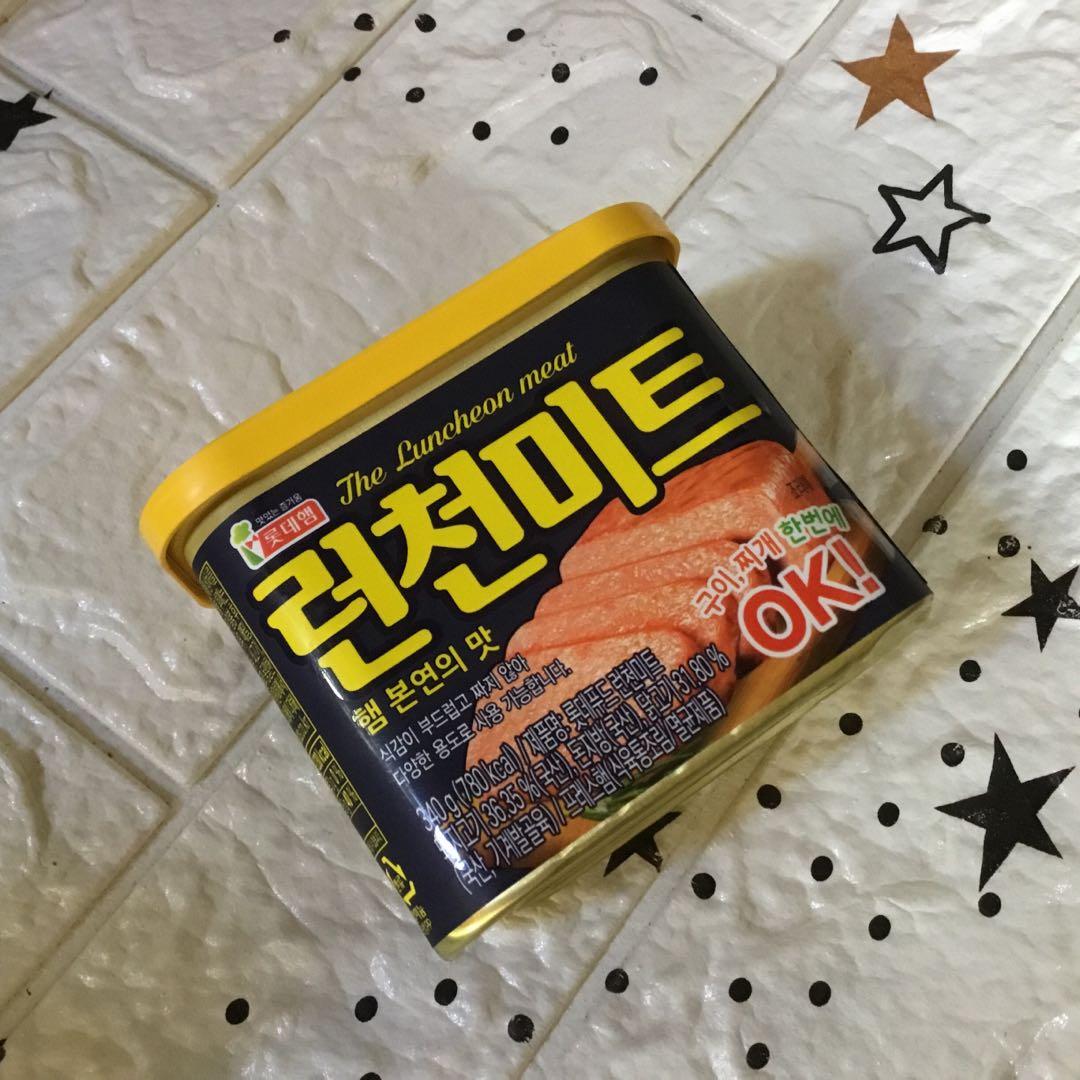 Korean Lotte Spam, Food & Drinks, Packaged & Instant Food on Carousell