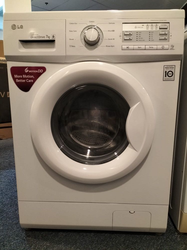 LG 7KG INVERTER DIRECTDRIVE FRONT LOAD, TV & Home Appliances, Washing ...