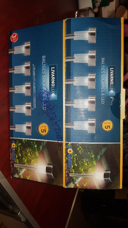 LIVARNO LUX Solar LED Garden Floor Lamp, set of 5, Decorative lighting ...