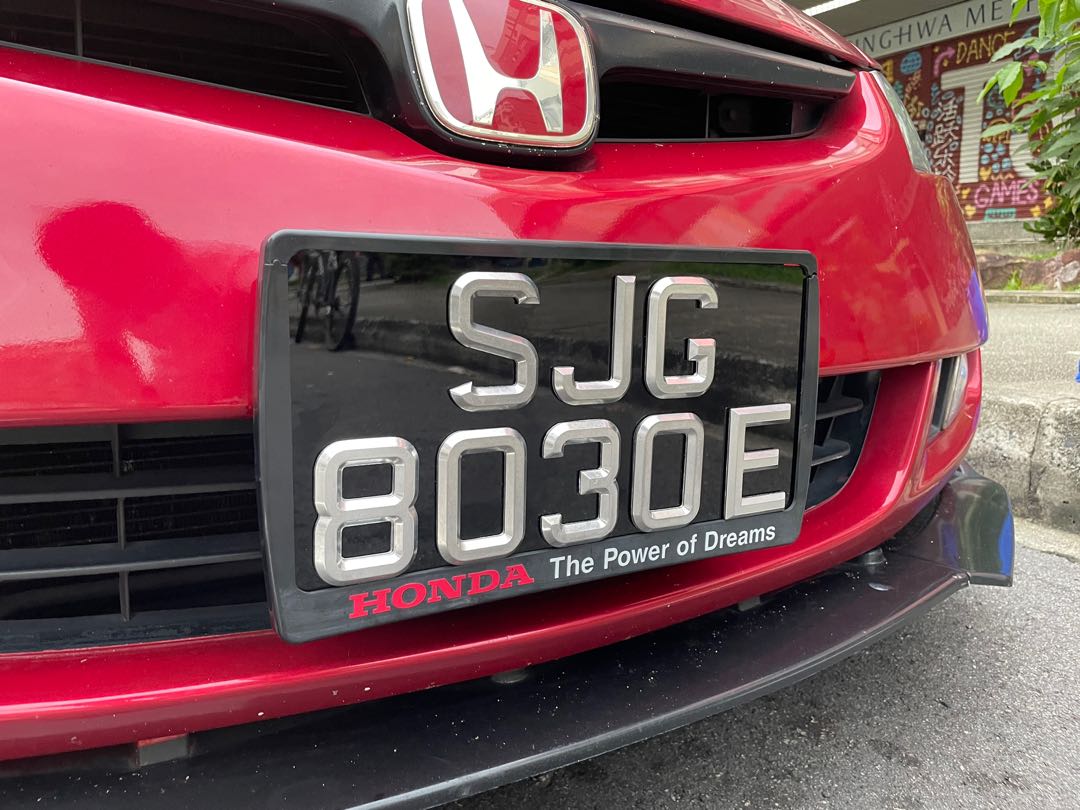 LTA APPROVED 3D METAL Honda Civic FD CAR PLATE, Car Accessories, Car ...