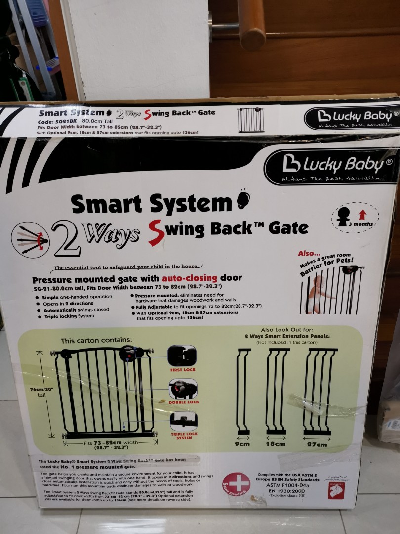 Lucky Baby Smart Gate System, Babies & Kids, Baby Nursery & Kids ...