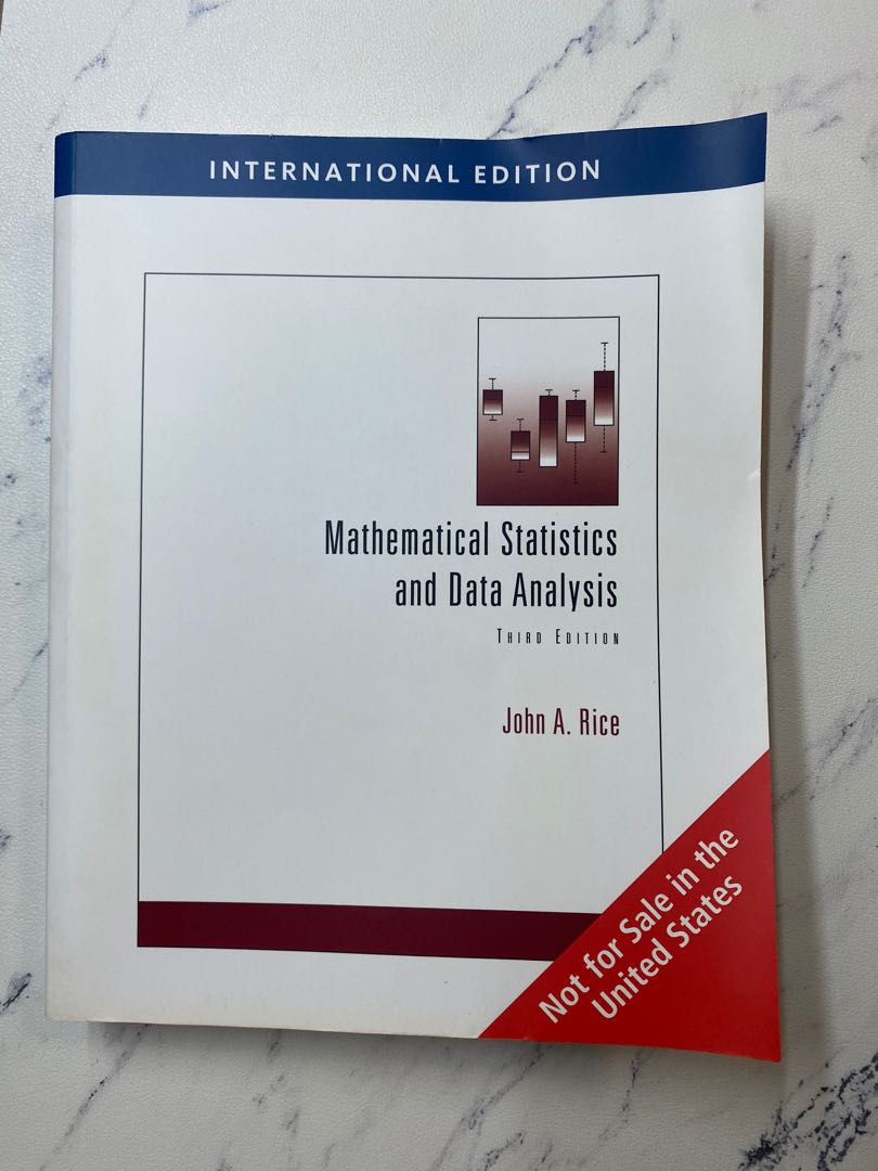Mathematical Statistics and Data Analysis John A. Rice, Hobbies & Toys ...