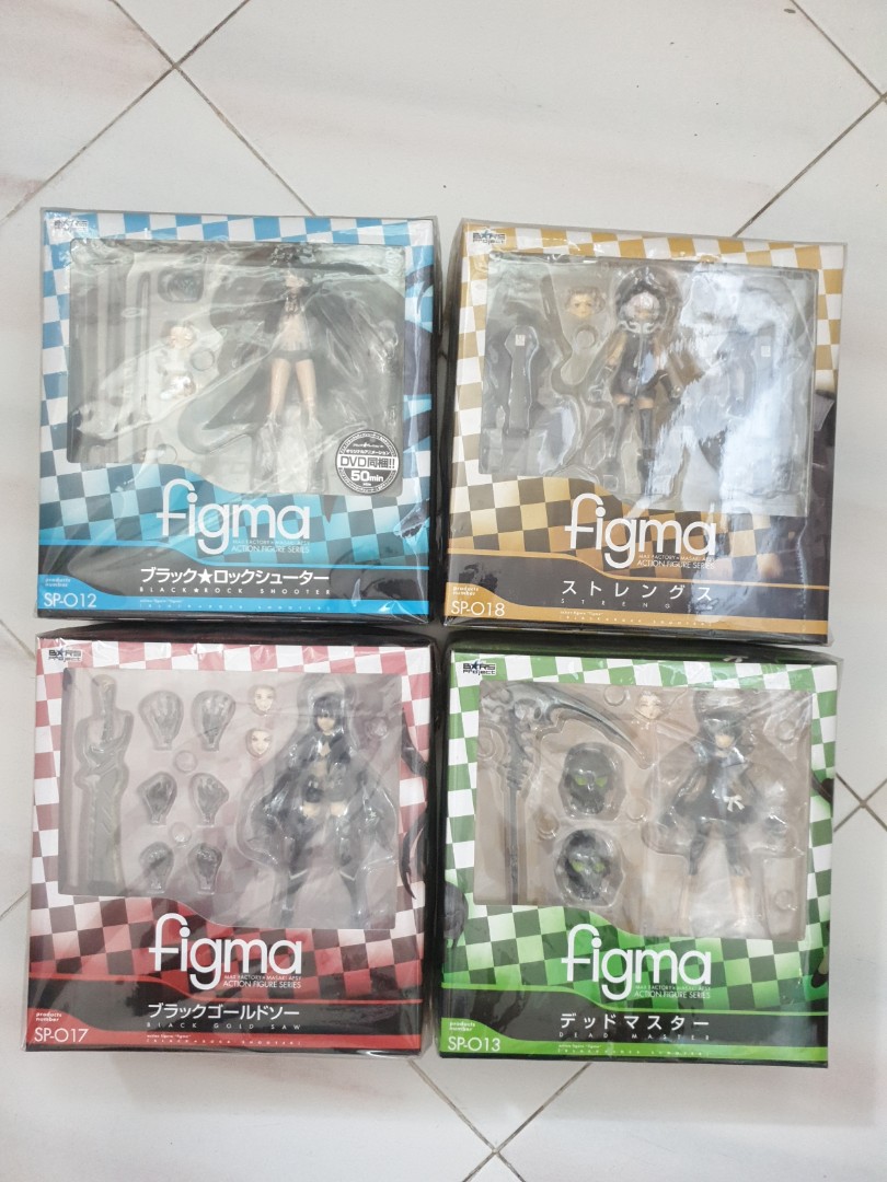 May Factory Figma Black Rock Shooter SP-012, Dead Master SP-013, Black ...