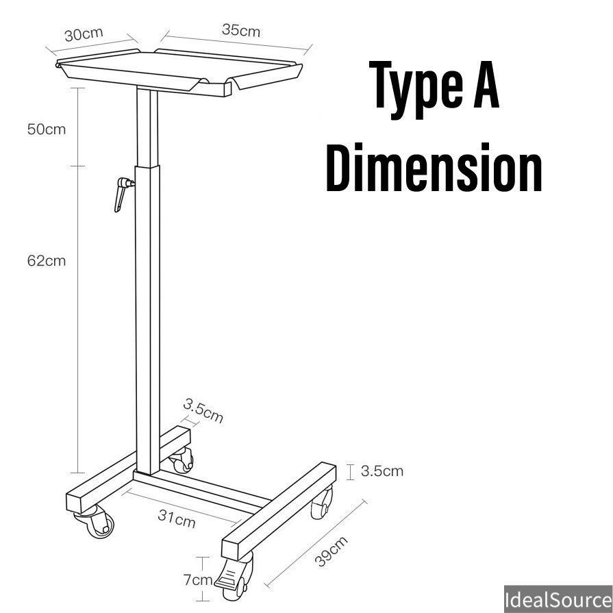 [iDS] Mobile Projector Stand Projector Trolley Projector Cart Movable ...
