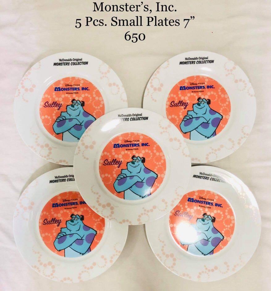 Monsters Inc. Plates, Furniture & Home Living, Kitchenware & Tableware ...