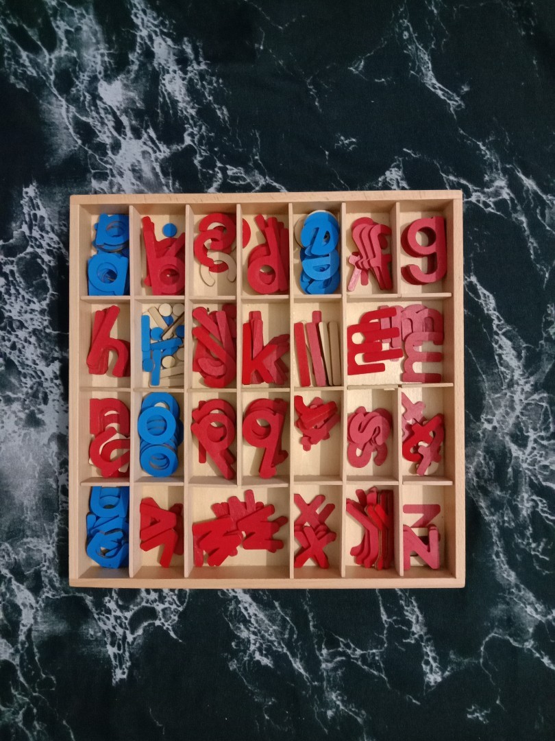 Montessori Movable Alphabet with Mat, Hobbies & Toys, Stationary ...