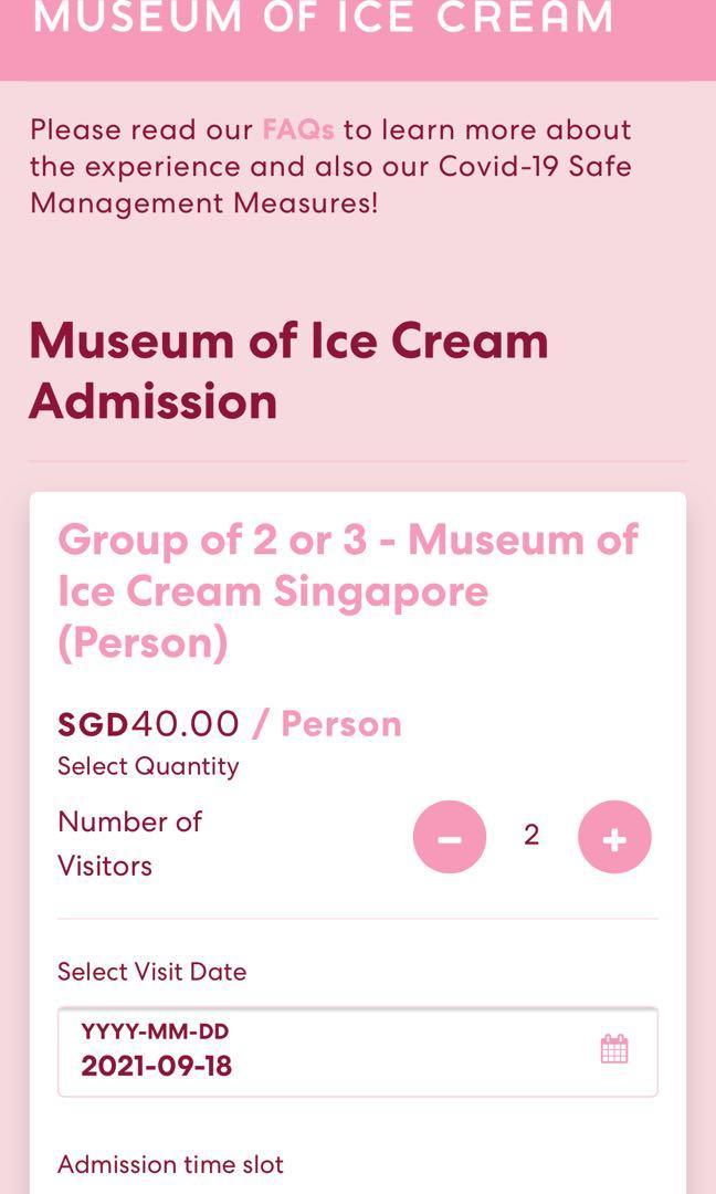 Museum of Ice Cream e-ticket for 2, Tickets & Vouchers, Local ...
