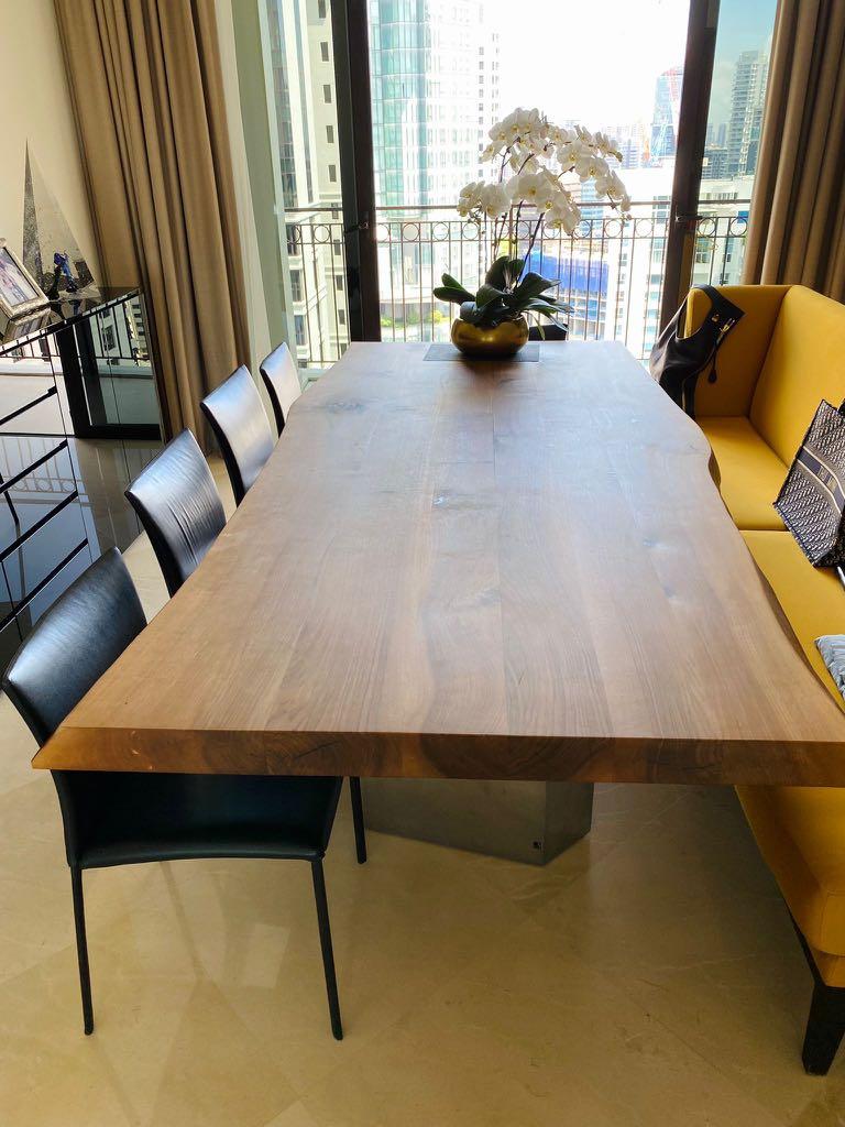 Italian Natuzzi Dining Table set, Furniture & Home Living, Furniture ...