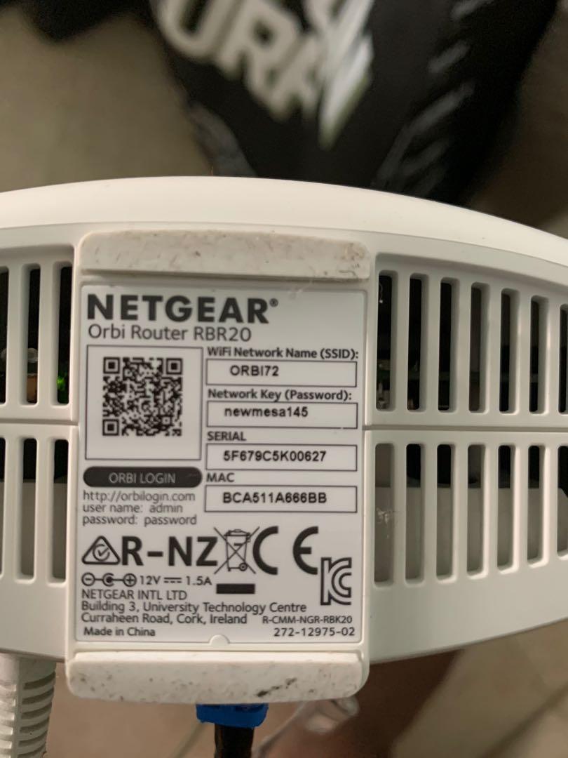 netgear orbi rbr20 router and satellites, Computers & Tech, Parts ...