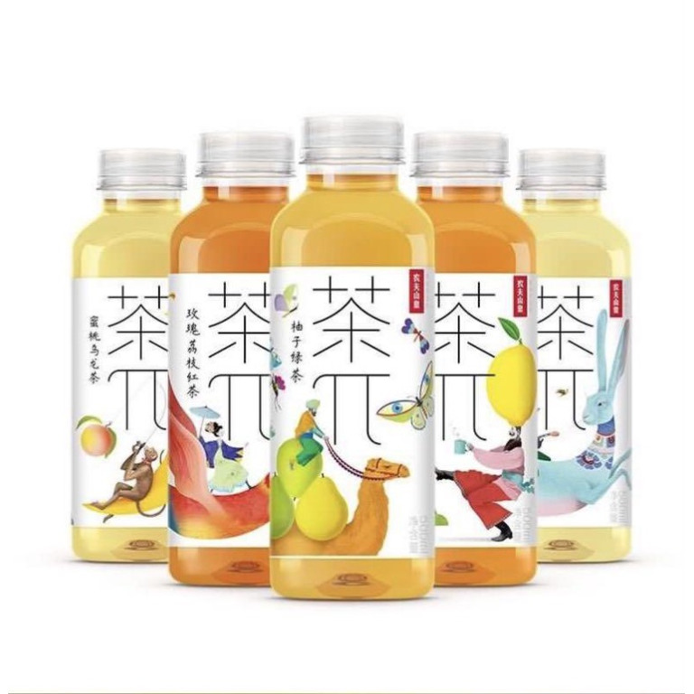Nongfu Spring Fruit Tea 农夫山泉茶 (4 bottles x 500ml), Food & Drinks ...