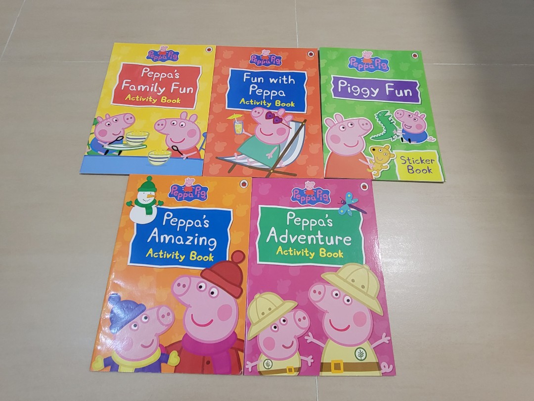 Peppa Pig Activity Book/Sticker Book 全5本 共$10, 興趣及遊戲, 書本 & 文具, 小朋友書 ...
