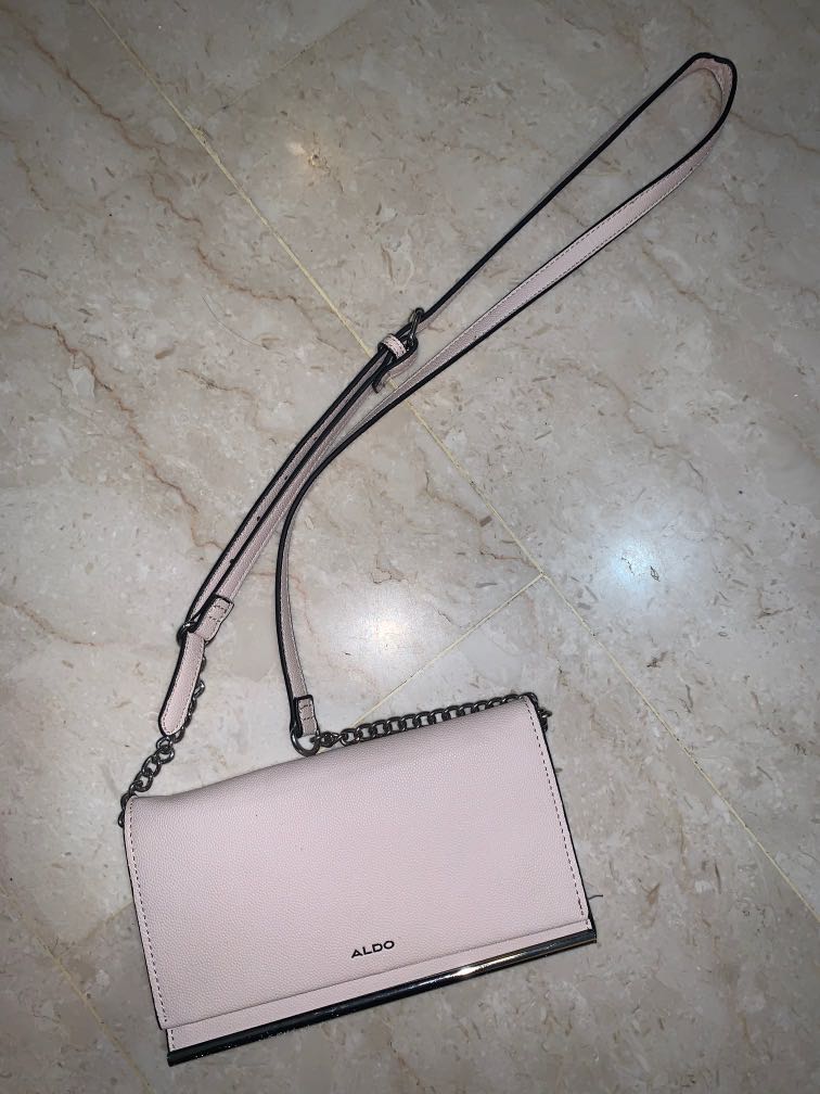 Pink-glitter Wallet on Chain, Women's Fashion, Bags & Wallets, Wallets ...