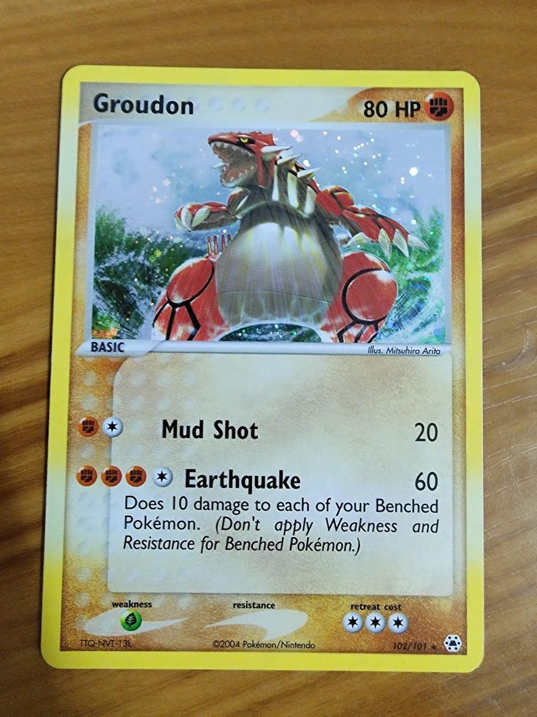 Pokemon card - Groudon, Hobbies & Toys, Toys & Games on Carousell
