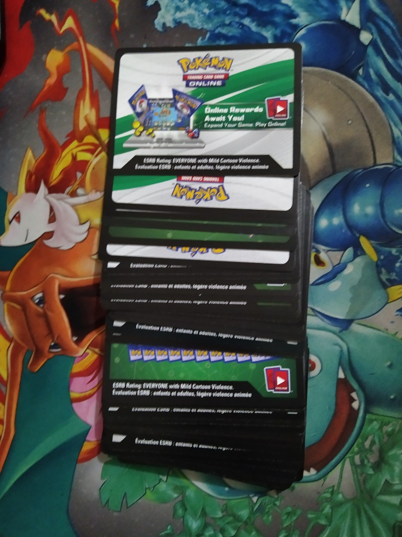Pokemon Code Cards 70 pcs, Hobbies & Toys, Toys & Games on Carousell