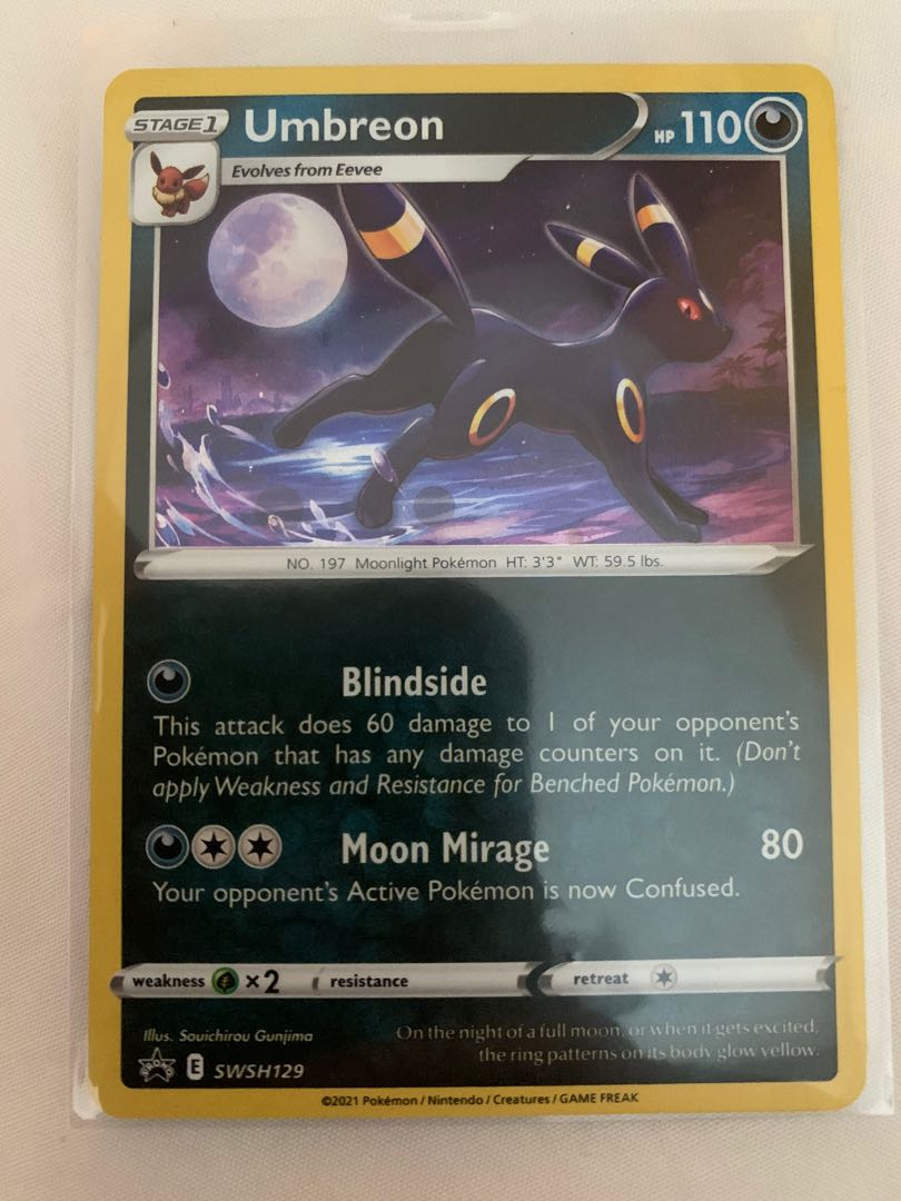 Pokemon TCG - Umbreon Promo (Evolving Skies), Hobbies & Toys, Toys ...