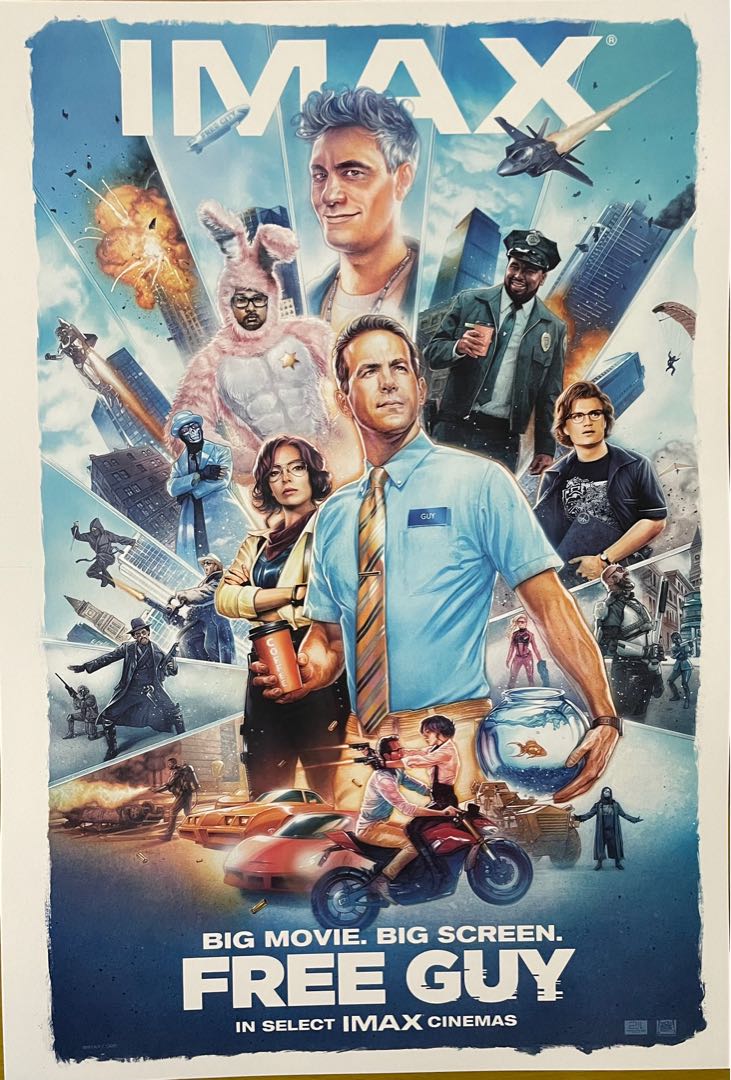 [現貨]爆機自由人IMAX poster Free Guy IMAX Movie poster, 興趣及遊戲, 收藏品及紀念品, 明星周邊 ...