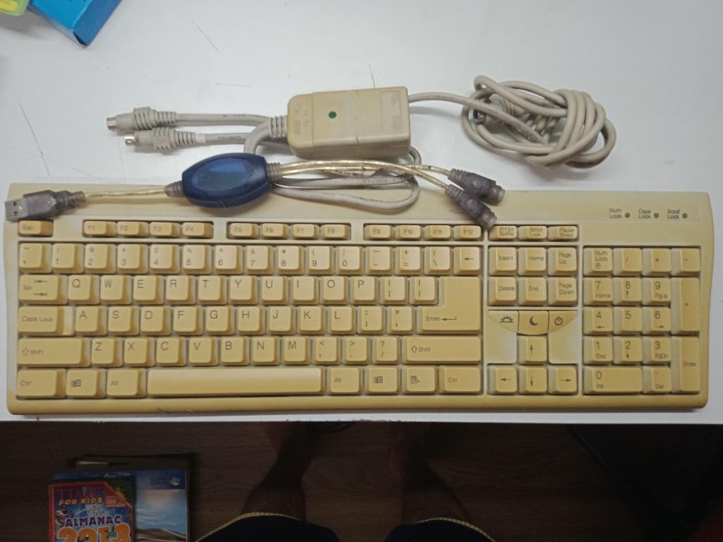 Retro PS/2 Keyboard Mouse Combo and Freebies, Computers & Tech, Parts ...