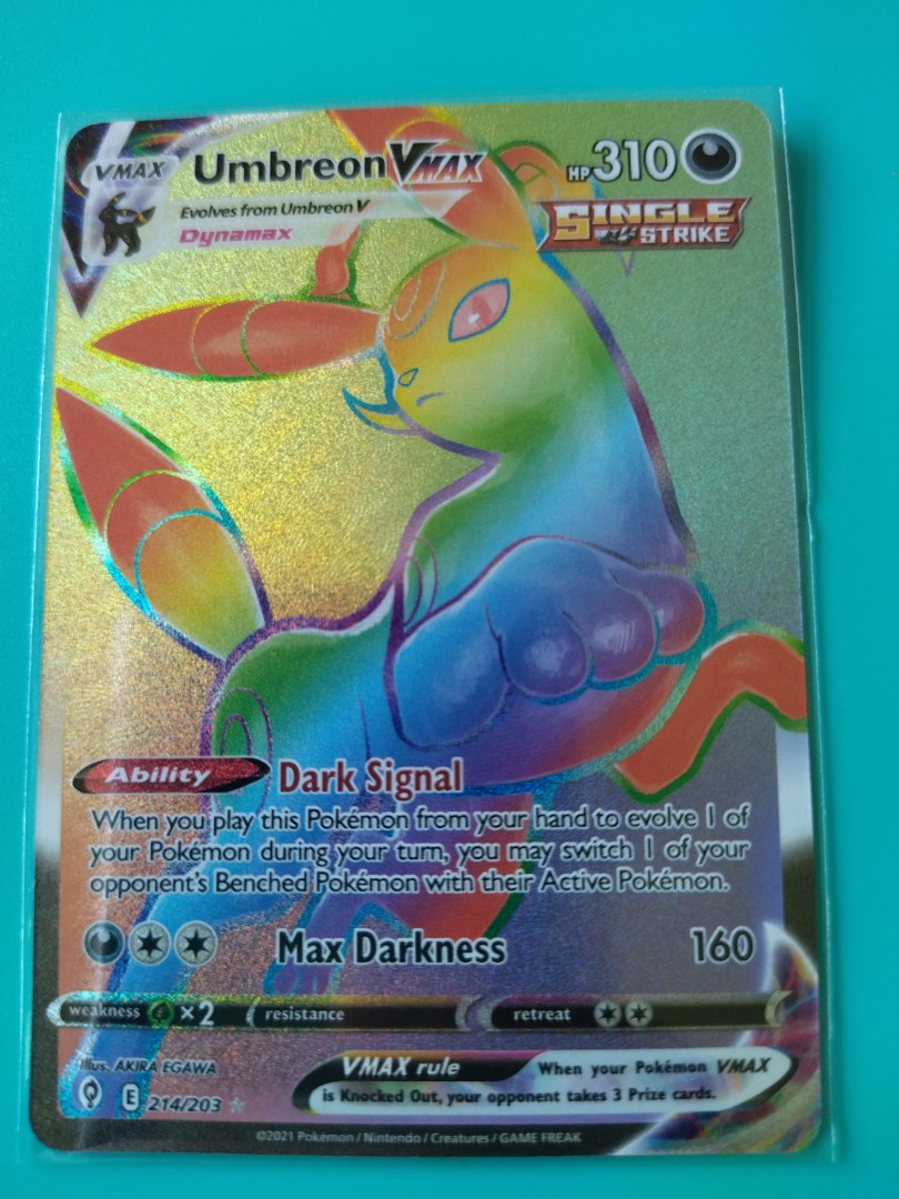Rainbow Umbreon Vmax, Hobbies & Toys, Memorabilia & Collectibles ...