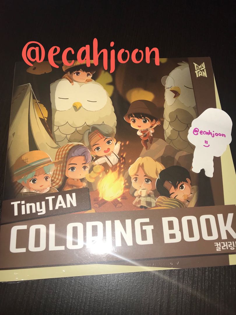 [READY STOCK] BTS TINYTAN OFFICIAL COLORING BOOK, Hobbies & Toys ...