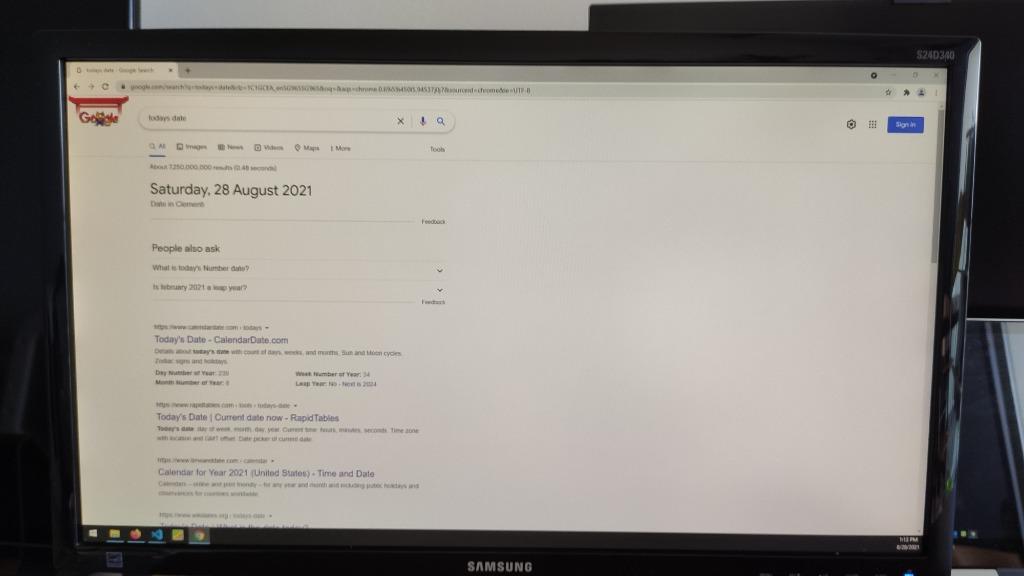 Samsung Monitor Screen 24 Full HD LS24D340, Computers & Tech, Parts ...
