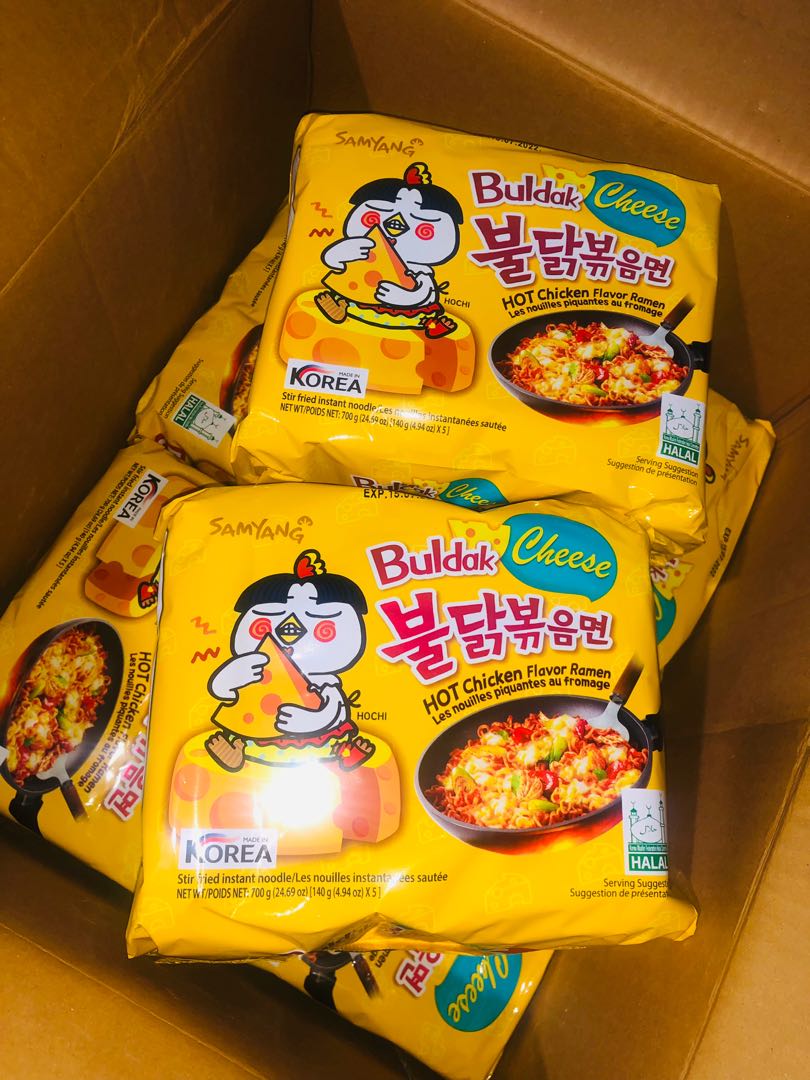 Samyang Buldak Cheesy Chicken, Food & Drinks, Rice & Noodles on Carousell