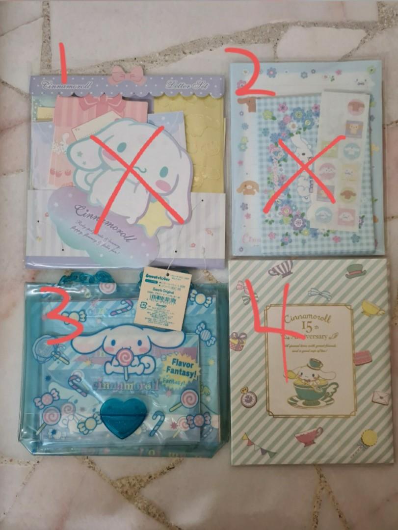 Sanrio Cinnamoroll Letter Set & Sticker, Hobbies & Toys, Stationery ...