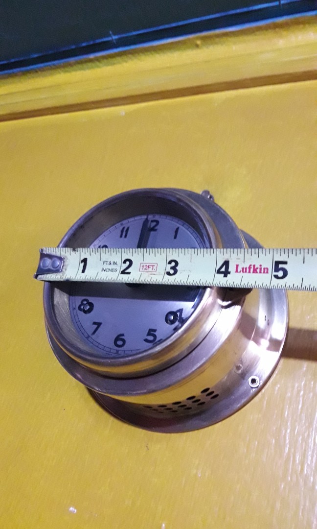 Ship clock bronze, Furniture & Home Living, Home Decor, Clocks on Carousell