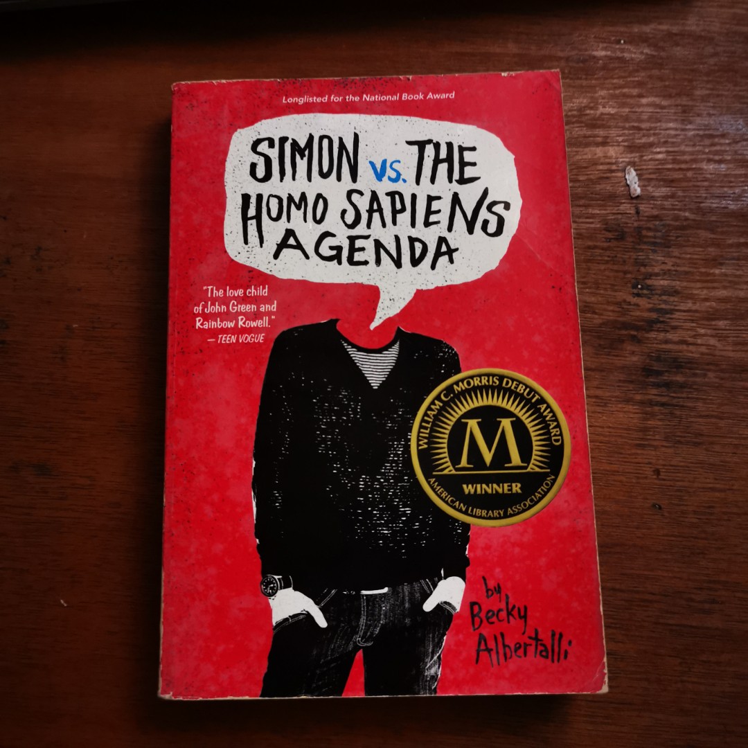 SIMON vs THE HOMO SAPIENS AGENDA by Becky Albertalli, Hobbies & Toys ...
