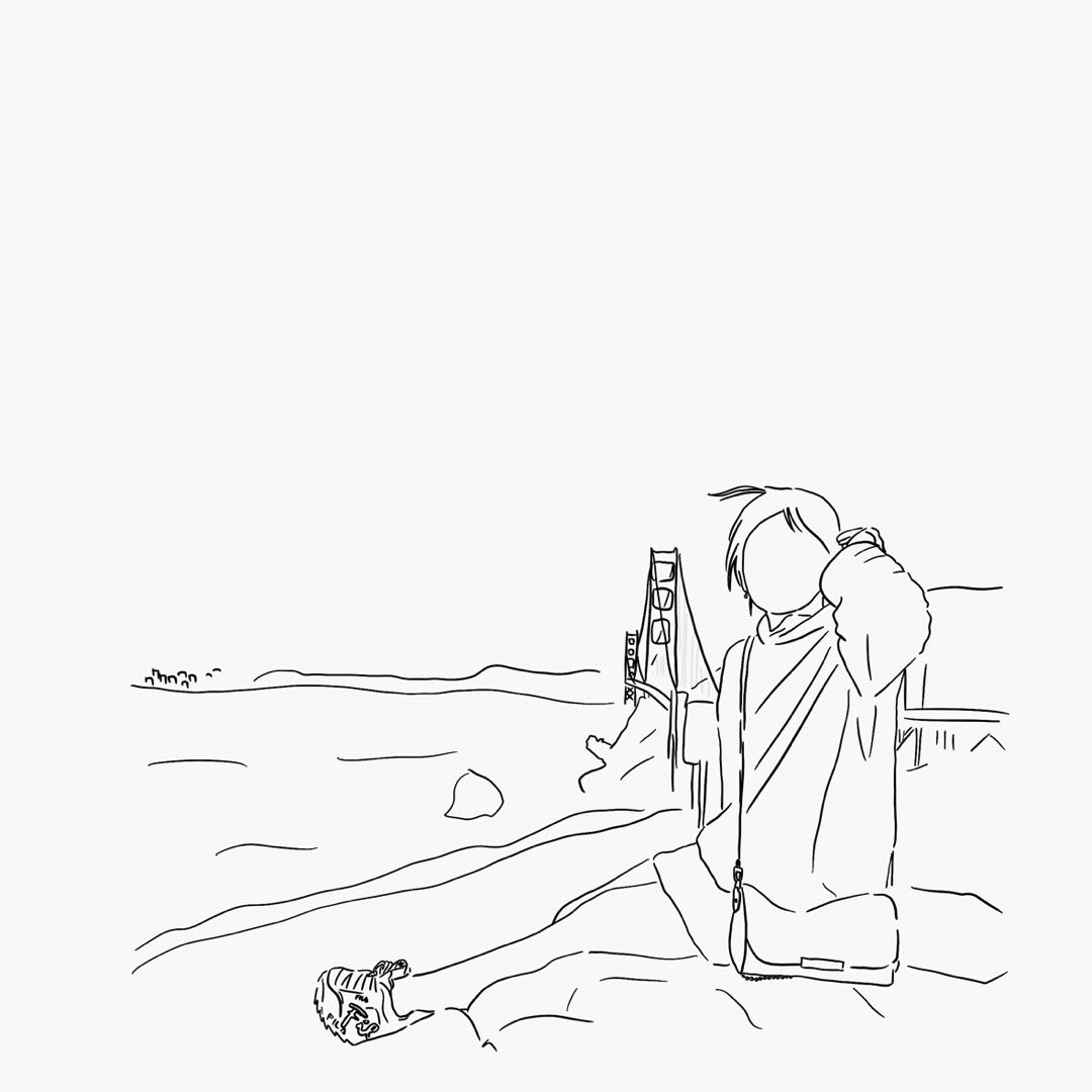 simple digital custom line illustration / line art / line drawing ...