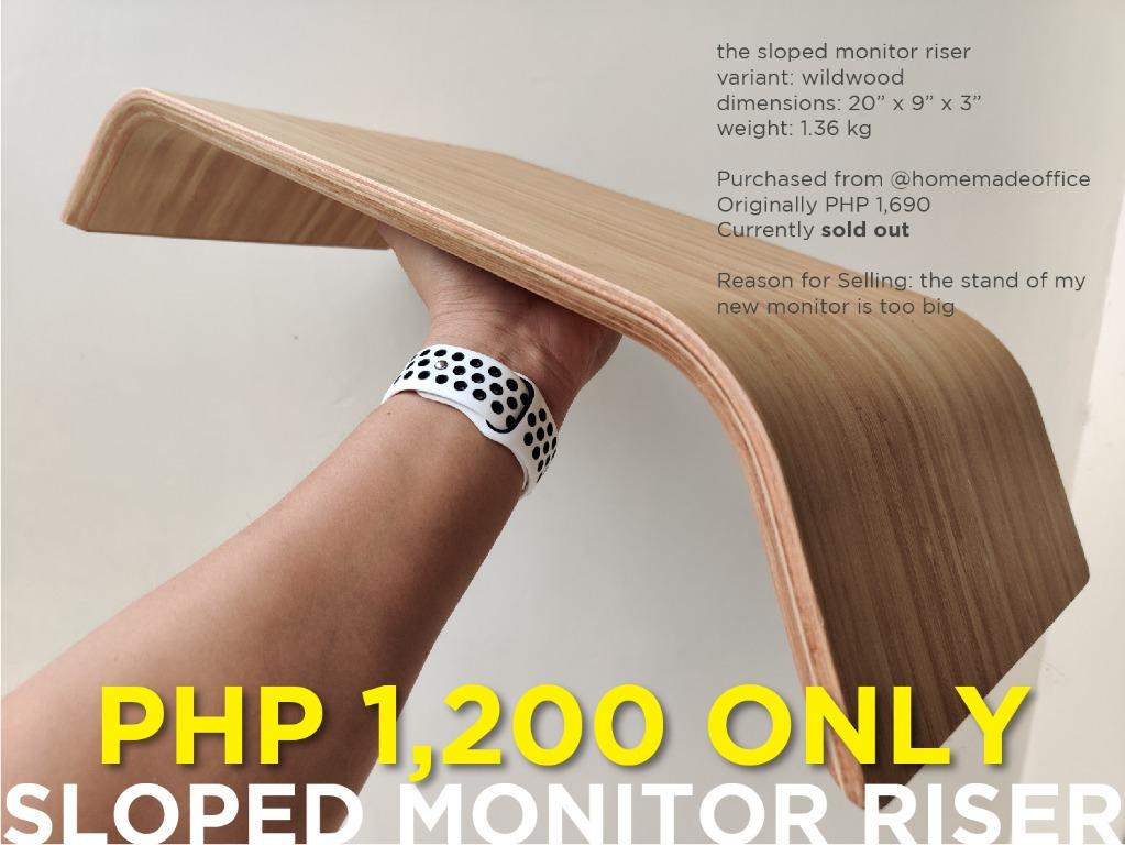 Sloped Monitor Riser, Computers & Tech, Parts & Accessories, Other ...