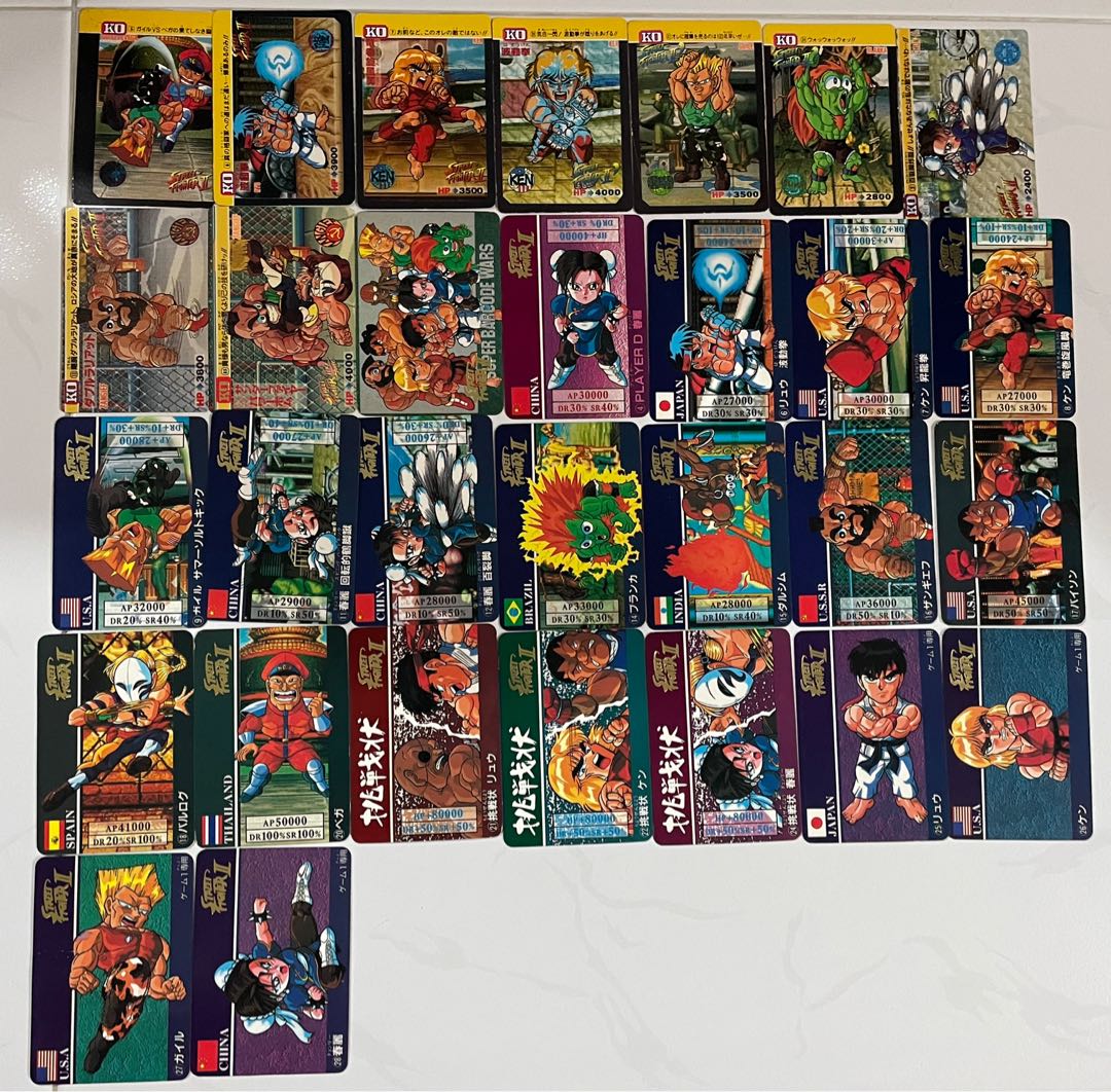Street Fighter 2 cards collection, Hobbies & Toys, Memorabilia ...