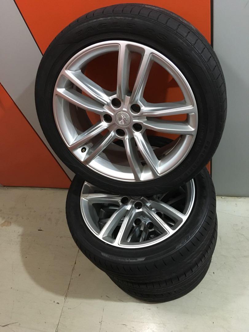 Tesla model S 19 inch Rims 特斯拉 前期 19吋 原裝鈴連 GoodYear 胎, 汽車配件, 車軚 - Carousell