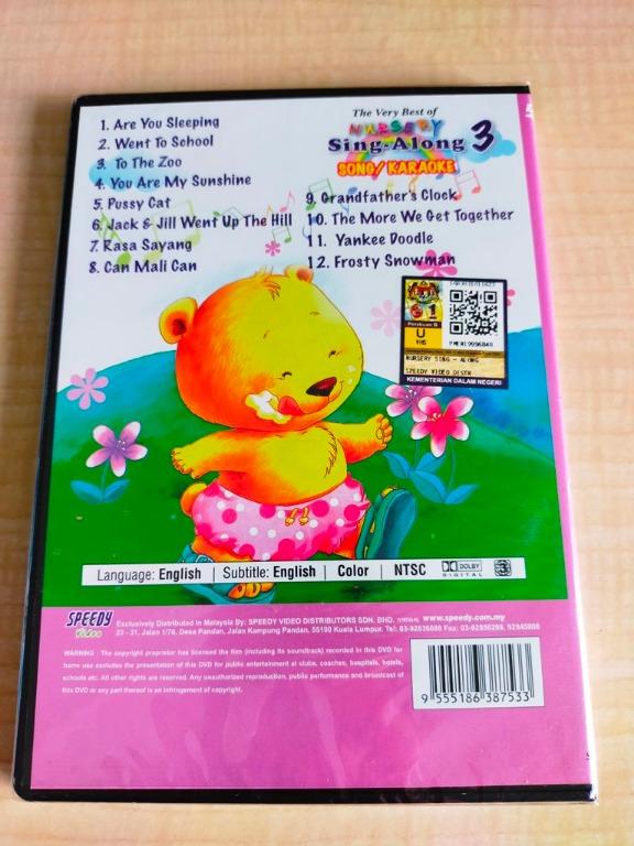 The Very Best of Nursery Sing-Along 3 Karaoke DVD English Children Songs, Hobbies & Toys, Music ...