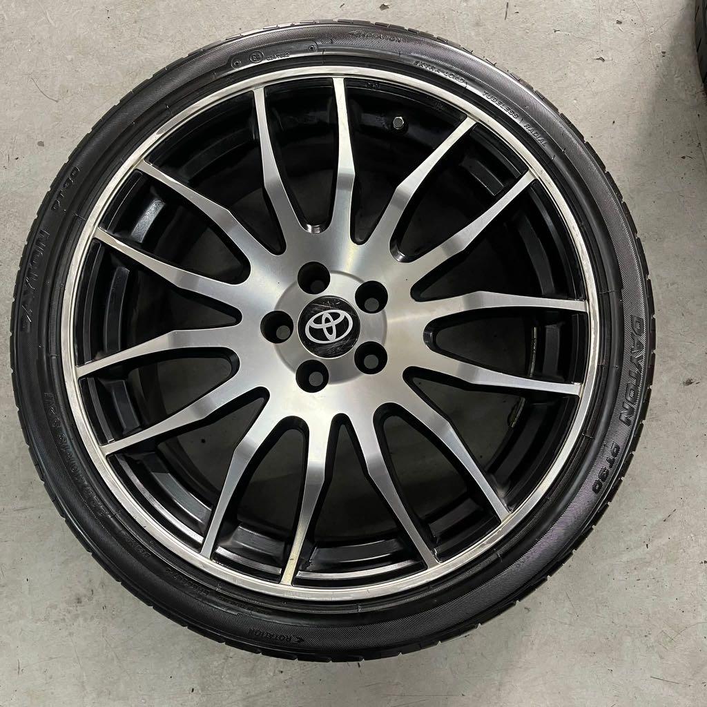 Used 18” inch Toyota Rim + Tyres , 5x100 Altis Wish BRZ, Car ...