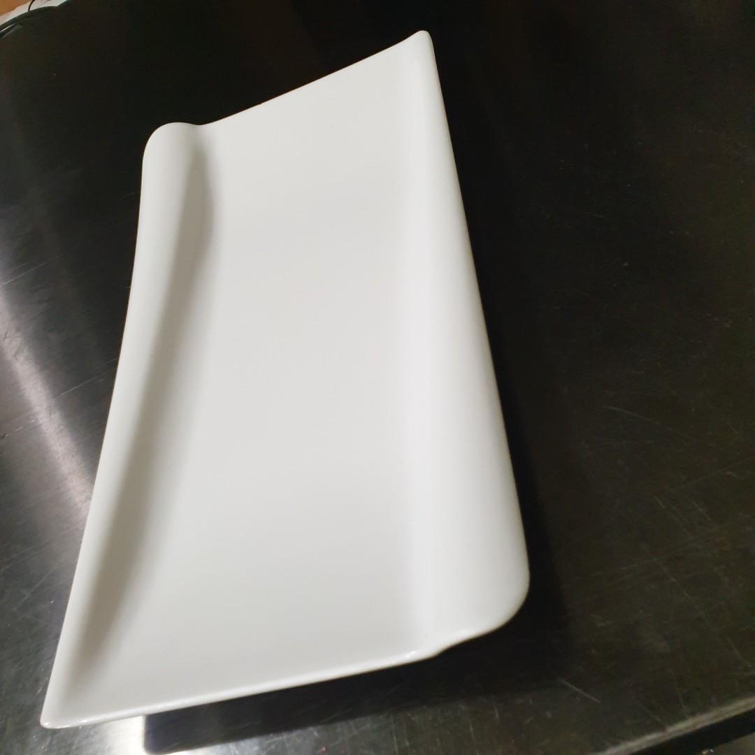 White melamine long plate, Furniture & Home Living, Kitchenware ...