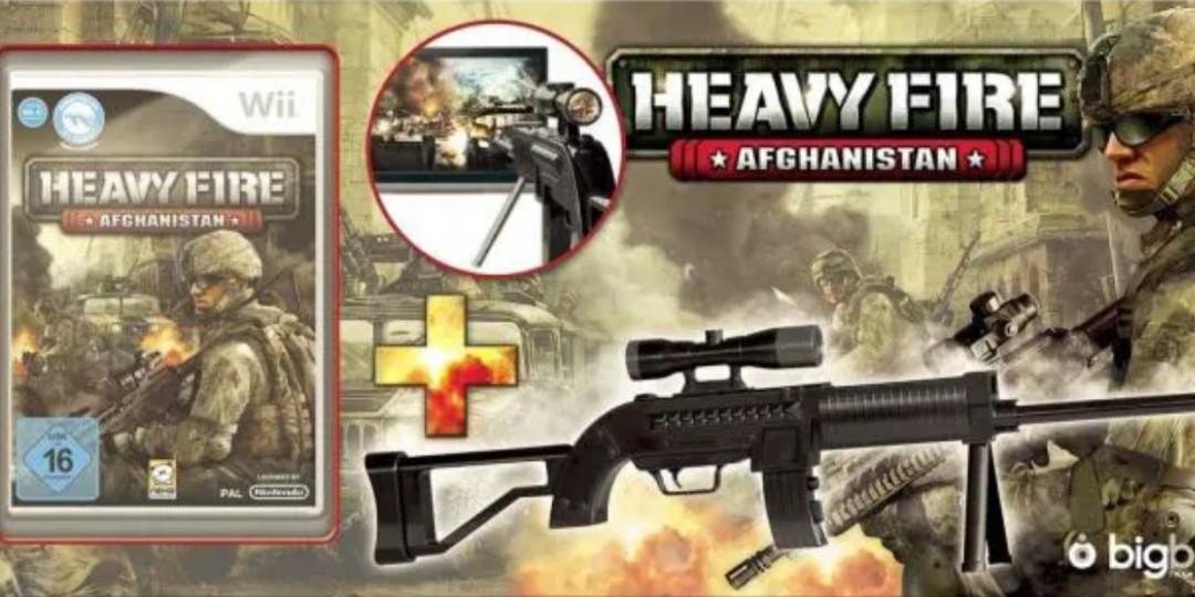 Wii Elite Heavy Fire Afghanistan Rifle for Wii Sharp Shooter/ Hunting ...