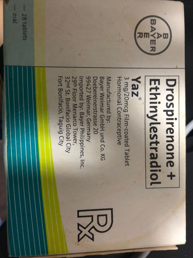 Yaz Oral Contraceptive, Health & Nutrition, Health Supplements, Health ...