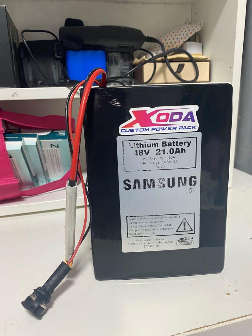48v 21ah xoda Samsung 35e battery for fiido dyu dualtron am tempo ...
