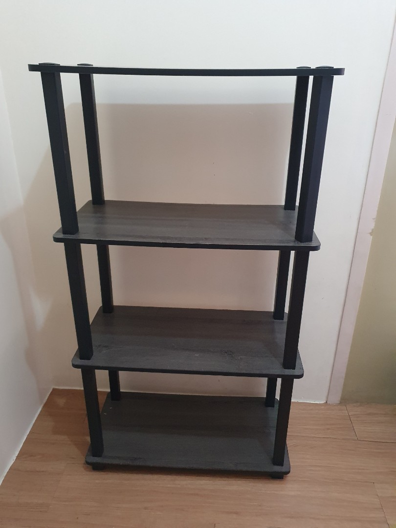 4 Layers Multipurpose Wooden Rack Open Shelf, Furniture & Home Living ...