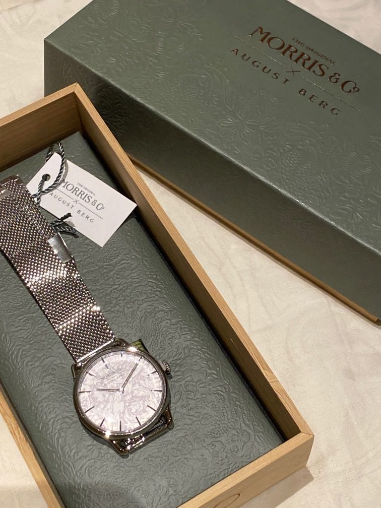 August Berg x Morris & Co. 30mm stainless steel quartz watch, Luxury ...