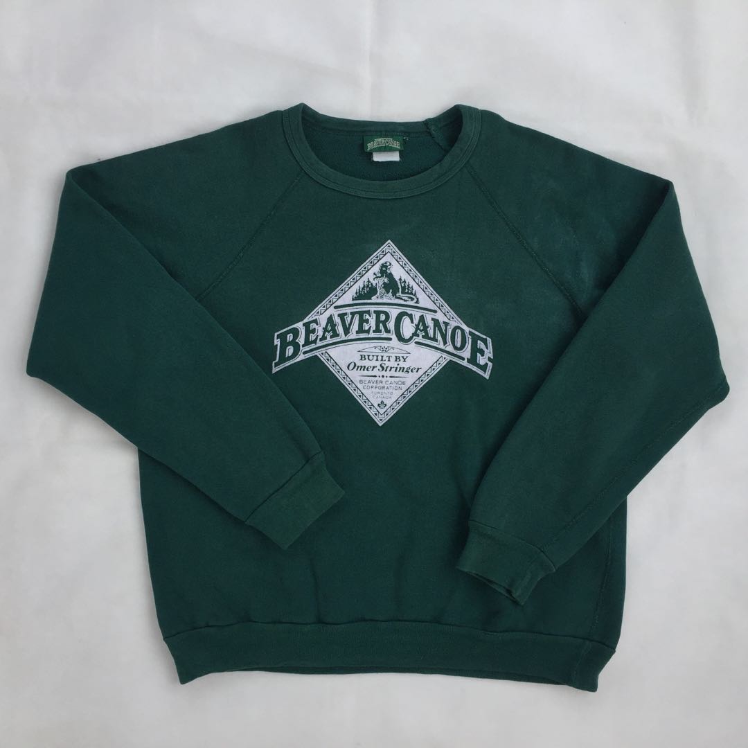 Beaver Canoe Green Sweater, Men's Fashion, Coats, Jackets and Outerwear ...