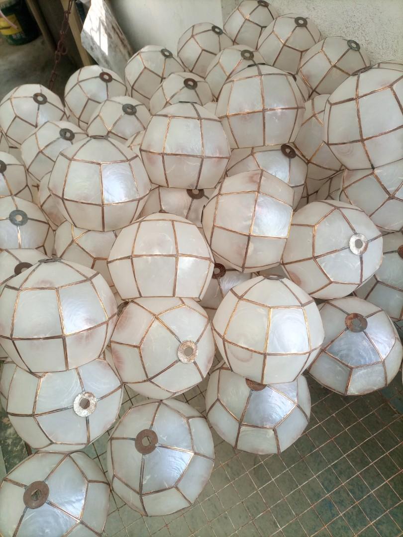 Capiz ball 6, Furniture & Home Living, Home Decor, Other Home Decor on ...
